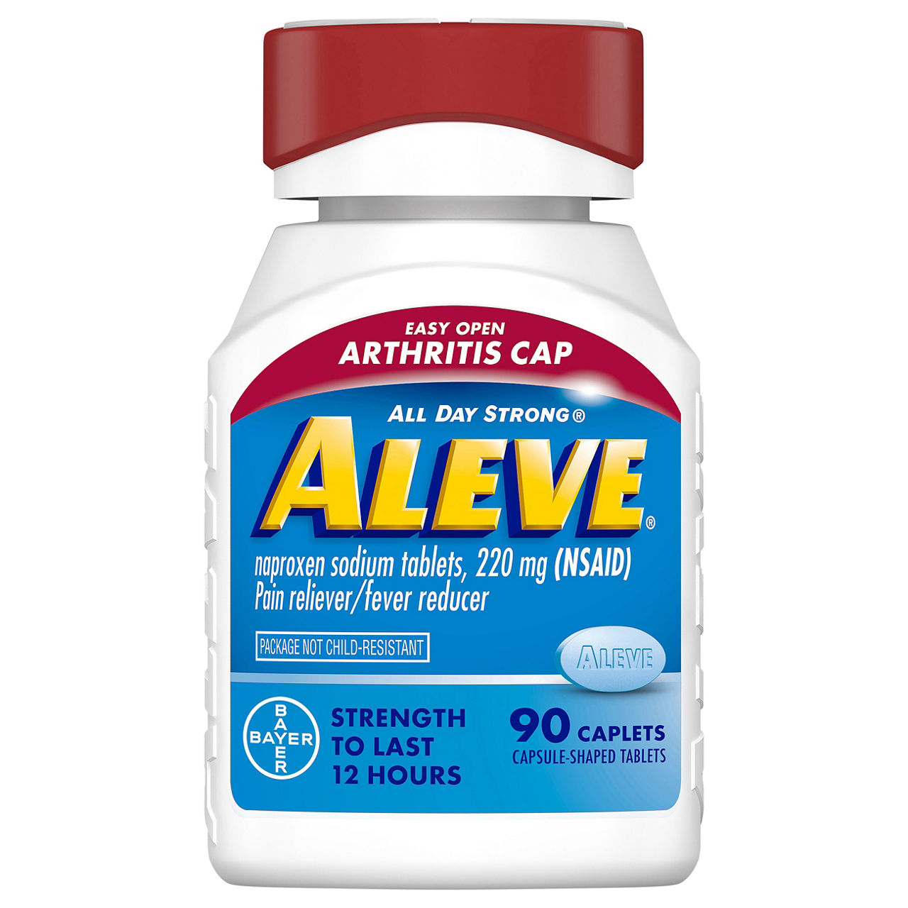 Aleve All Day Strong Pain Reliever/Fever Reducer, 220 mg, Caplets | Wegmans