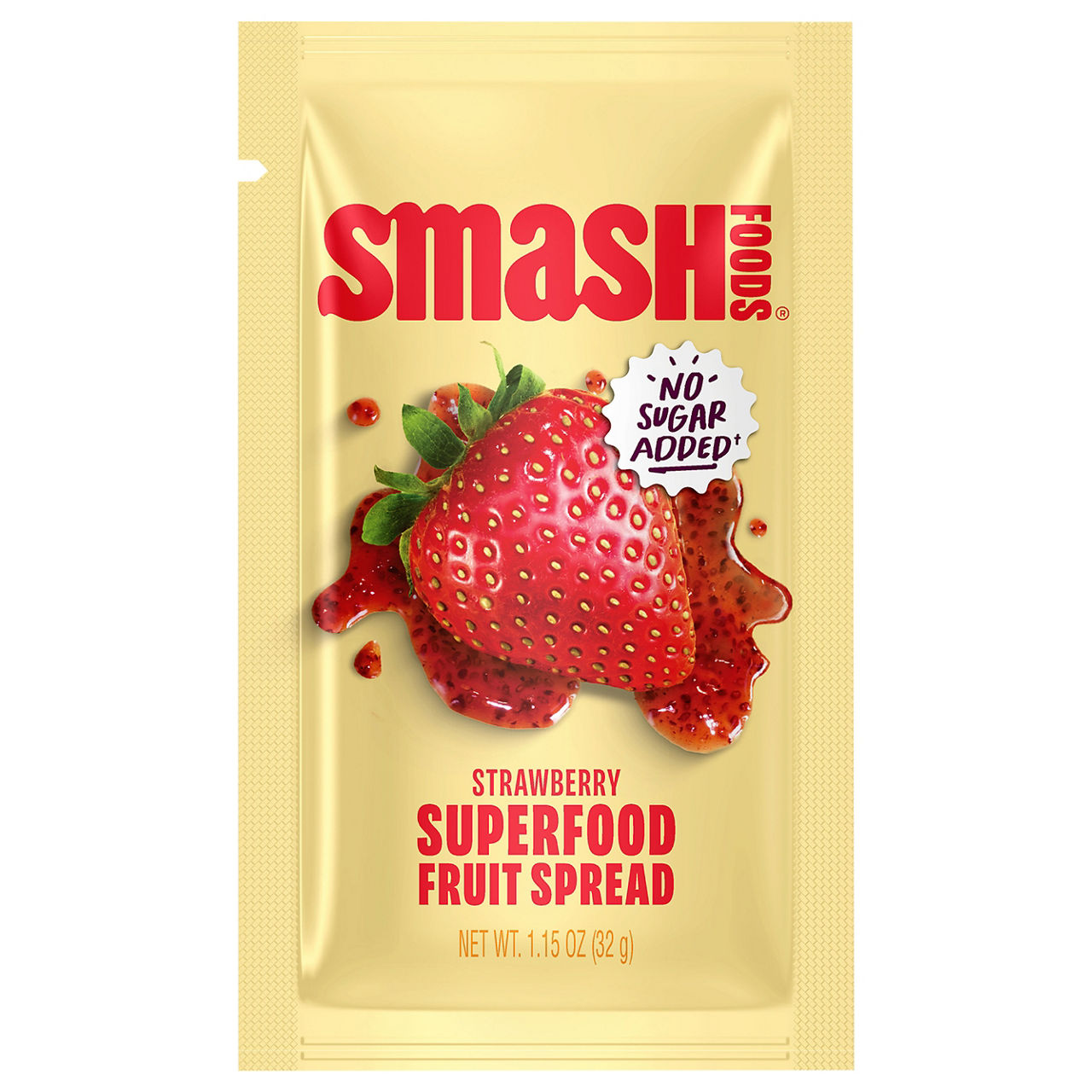 Smash Foods No Sugar Added Superfood Strawberry Fruit Spread | Wegmans